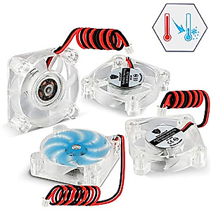 MakerHawk 40 40 10 Fan 24V Hydraulic Bearing Brushless Cooling Fan RGB LED DC 4010 40x40x10mm 0.05A for 3D Printer, PC, Case, CPU