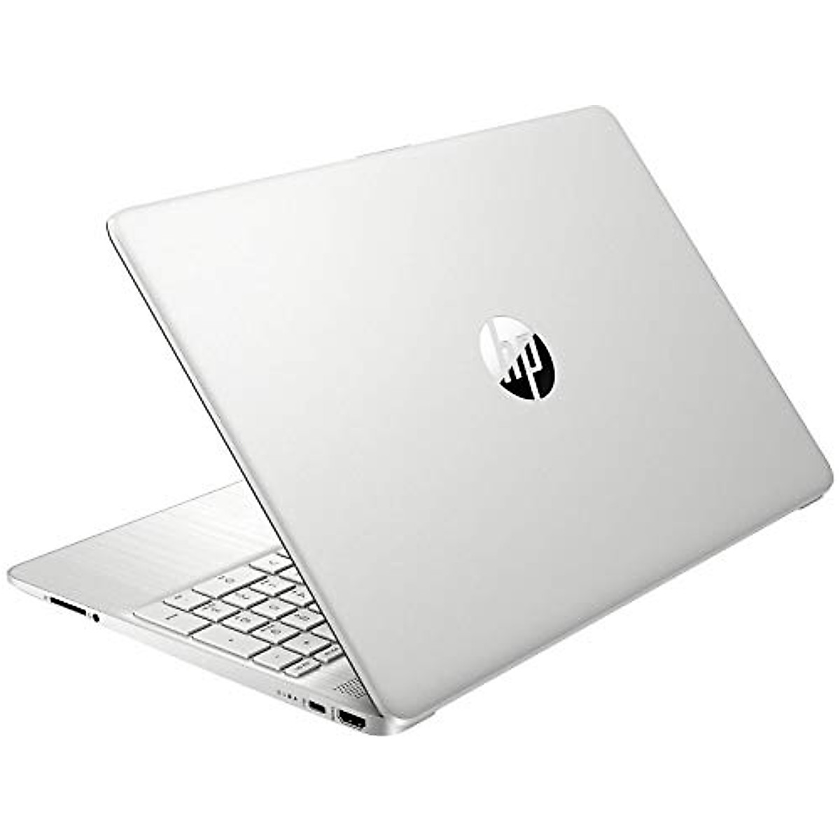 HP 15 Business Laptop Computer 15.6 inch Full HD Anti-Glare Display AMD Hexa-Core Ryzen 5 5500U (Beats i7-10510U) 32GB RAM 1TB SSD USB-C Win 10 Natural Silver + HDMI Cable