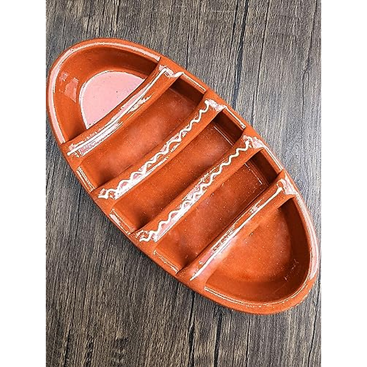 Large Traditional Portuguese Pottery Terracotta Clay Sausage Roaster Made in Portugal