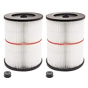 2 Pack Cartridge Filter for Craftsman 17816 9-17816 Wet/Dry Air Filter Replacement Part fit 5/6/8/12/16/32 Gallon & Larger Vacuum Cleaner
