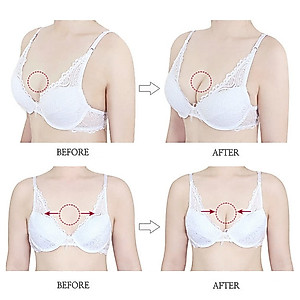 ericotry 1Pair Skin Silicone Bra Inserts Breast Chest Enhancers Push Up Booster Pads for Women Girls Underwear Swimsuits or Bikinis