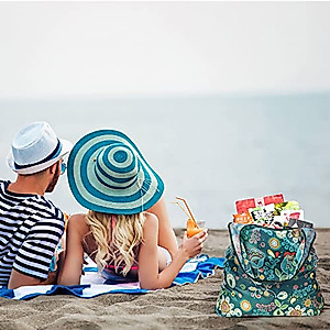 Weewooday 18 Pieces Foldable Reusable Shopping Bags Machine Washable Bags Waterproof Nylon Reusable Grocery Bags with Pouch Tote Bags (Classic Style)