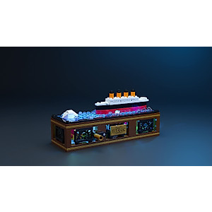 Brick Loot Iceberg Titanic Building Blocks Set with Light Kit & Motion, Toy Ship Model, Building Bricks Sets for Adults or Kids 6 Year Old +, Home Decor, Compatible with All Major Brands (319 Pieces)