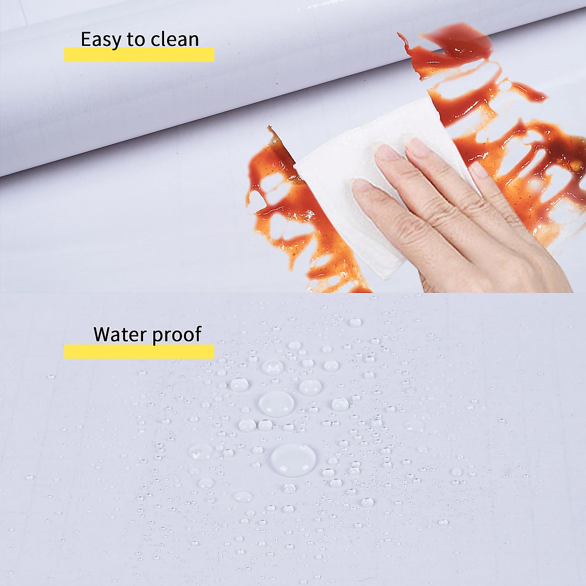 Clear Contact Paper, Plastic Wall Protector Sheet, Clear Contact Paper Peel and Stick, Self Adhesive Removable Desk Cover Protector (Clear 15.7 x 118 in)