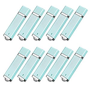 TOPESEL 10PCS 2GB USB 2.0 Flash Drive -Bulk Pack-Memory Storage Thumb Stick Light Blue