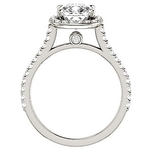 JEWELERYN 3 CT Cushion Colorless Moissanite Engagement Rings Set for Women/Her, Wedding Bridal Ring Set,Eternity Sterling Silver Solid Diamond Solitaire Prong Anniversary Promise Gift for Ring (6.5)