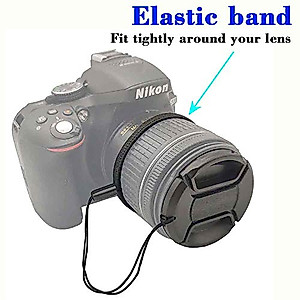 72mm Lens Cap Cover with Keeper for Sony E PZ 18-105mm F4 G OSS Lens for Sony Alpha a6600 a6500 a6400 a6300 a6100 a6000 a5100 a5000 Camera,ULBTER Lens Cap & Lens Cover Leash- 2 Pack