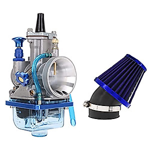 JFG RACING PWK 28mm Carburetor, Motorcycle Racing Carb with 48mm Air Intake Filter Universal for 75cc-125cc Pit Dirt Bike Motocross Enduro On/Off Road ATV Quad Scooterd