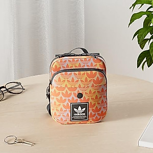 adidas Originals Utility Festival 3.0 Crossbody Bag, Gradient Monogram/Orange/Black, One Size