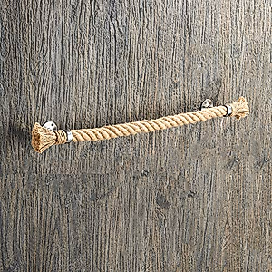 YJ YANJUN Nautical Bathroom Decor - Rope Towel Racks for Bathroom Wall Mounted