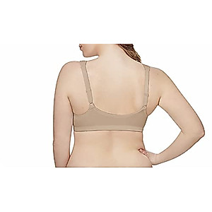 Just My Size Women's Easy On Front Close Wirefree Bra MJ1107, Nude, 40DD