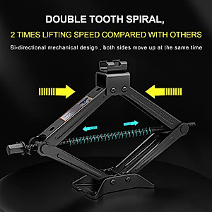 IMAYCC Scissor Jack for Car - 2 Ton (4409 lbs) Car Jack Kit,Quick Lifting Tire Changing Kit,Car Tire Jack for Auto/SUV/MPV (2 Ton)