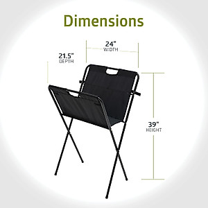 Pearington Folding and Collapsible Canvas Print Display Rack and Poster Stand, Black