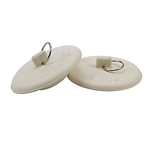 Pufguy 2pcs Rubber Drain Stopper White Sink Rubber Stopper Rubber Sink Stopper Kitchen Drain Drain Stopper Utility Sink Stopper Sink Drain Stopper for for Kitchen Bathroom or Laundry