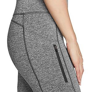 Eddie Bauer Women's Crossover Winter Trail Adventure High-Rise Leggings, Black/White, X-Large