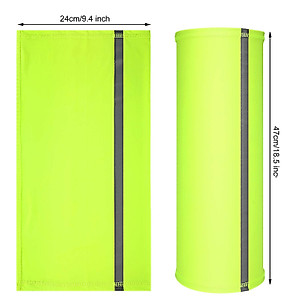 SATINIOR 4 Pieces Reflective Neck Gaiter Visibility Neon Safety Bandana Wind Dust UV Protection Scarf Bandanas