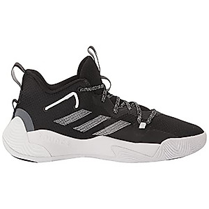 adidas Unisex Harden Stepback 3 Basketball Shoe, Core Black/White/Core Black, 7.5 US Men