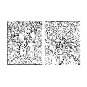 100 Wildlife Scenes: An Adult Coloring Book Featuring 100 Most Beautiful Wildlife Scenes with Animals, Birds and Flowers from Oceans, Jungles, Forests and Savannas