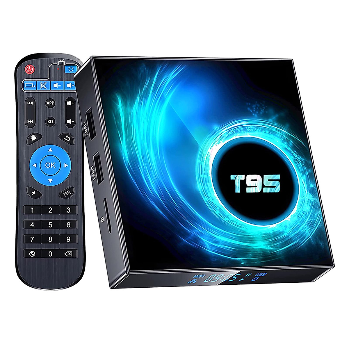 Android TV Box 10.0, Smart TV Box Android 2GB 16GB H616 Quad-Core 64bit CPU Support 2.4G +5G Dual WiFi Ethernet 100M BT 4.0 4K 6K Ultra HD Output H.265 Decoding Android Box