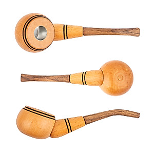 Dr. Watson - Wooden Tobacco Pipes, Set of 3, Classic shape, Handmade from Natural Wood