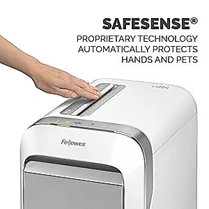 Fellowes ‎Powershred LX22M 20-Sheet 100% Jam-Proof Micro Cut Paper Shredder for Office and Home, White 5263201