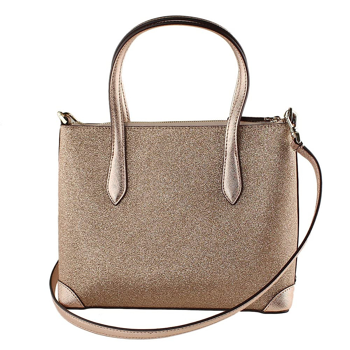 kate spade purse handbag crossbody Shimmy glitter (Rose gold)