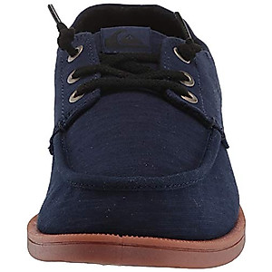 Quiksilver mens Harbor Dredged Lowtop Casual Shoe Sneaker, Blue/Brown/Blue Harbor Dredged, 14 US