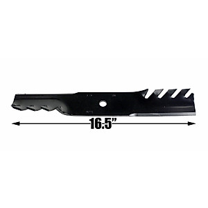 USA Mower Blades (6 MB110BP Mulching for Bad Boy 038-5350-00 038-5350-0050 Length 16-1/2 in. Width 2-1/2 in. Thickness 0.204 in. Center Hole 5/8 in. 32" 48" Deck