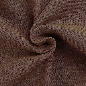 Bravetoshop Women's Casual High Waisted Wide Leg Pants Drawstring Pockets Palazzo Lounge Trousers (Coffee,XXXL)