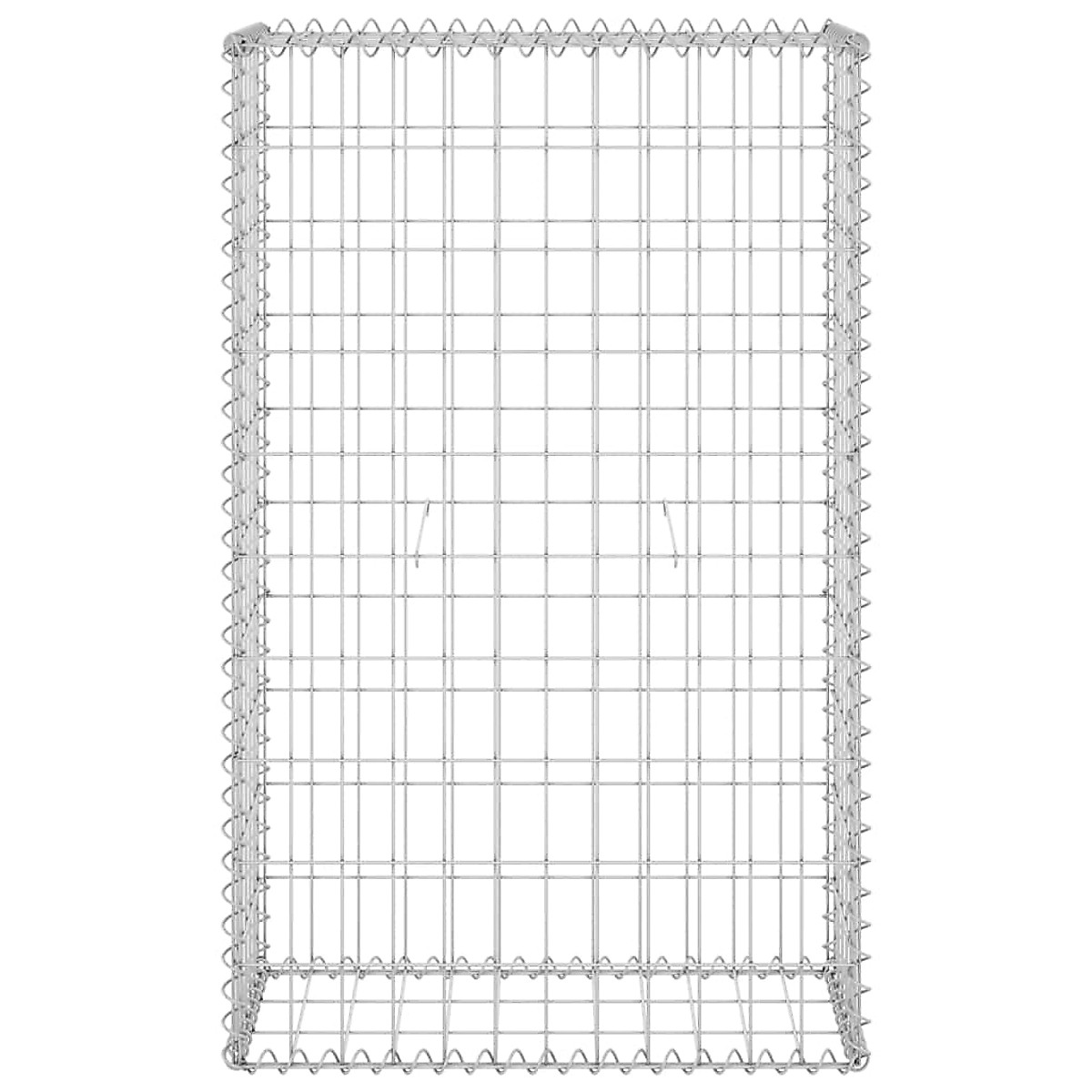 Gabion Wall with Covers,Garden Fence Border,Portable Fence,Privacy Fence,Fencing for Yard,Private Fence,Garden Fence for Dogs,for Patio,Backyard,Outdoor Pool,Porch,Galvanized Steel 23.6"x11.8"x39.4"
