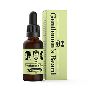 The Gentlemen's Beard Premium Beard Oil - Gentlemen's Scent - Conditioner Softener - All Natural - Softens, Strengthens and Promotes Beard & Mustache Growth - Leave In Conditioner