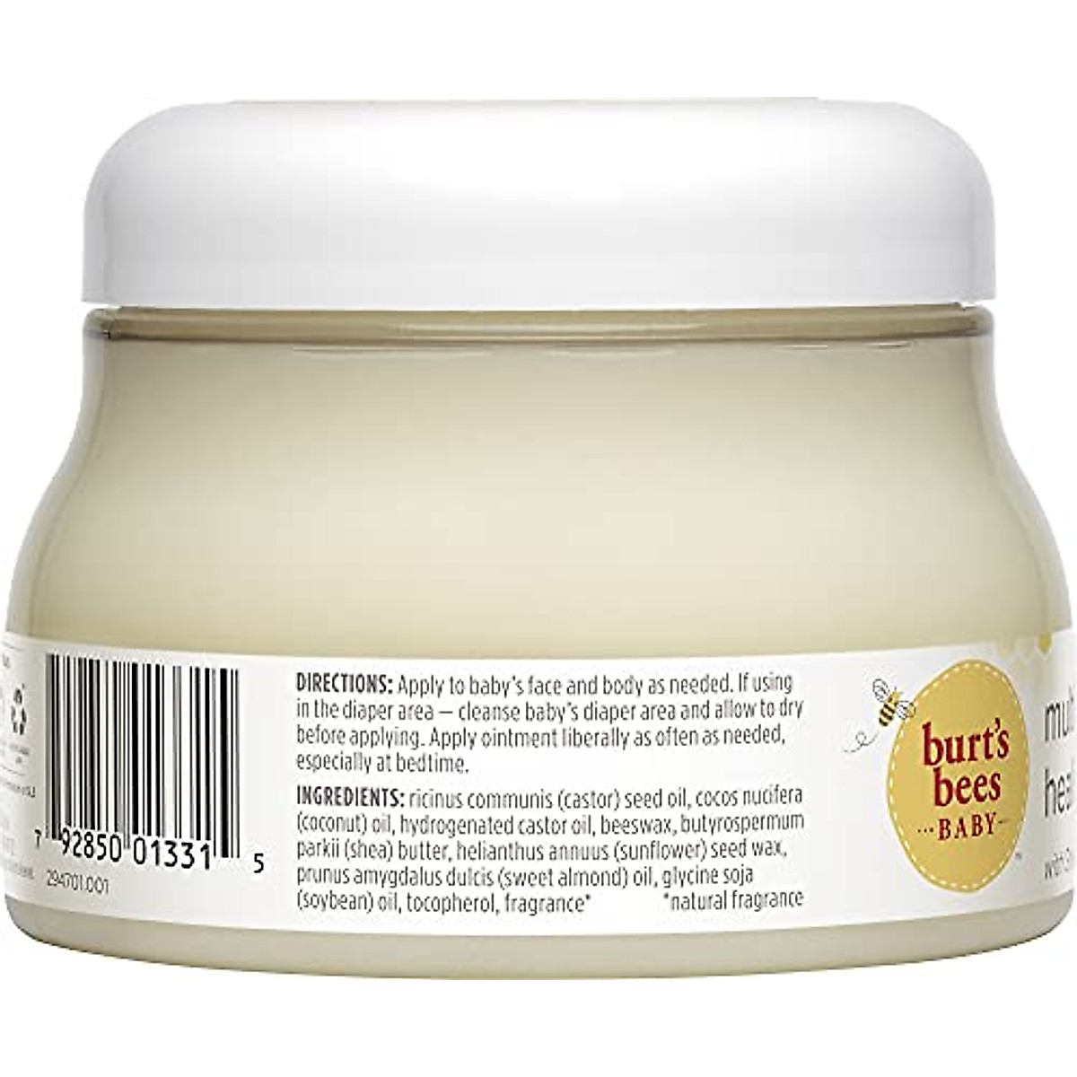 Burt's Bees Baby Healing Ointment, Face & Body Skin Care, Moisturizing with Shea Butter, 100% Natural, 7.5 Ounce