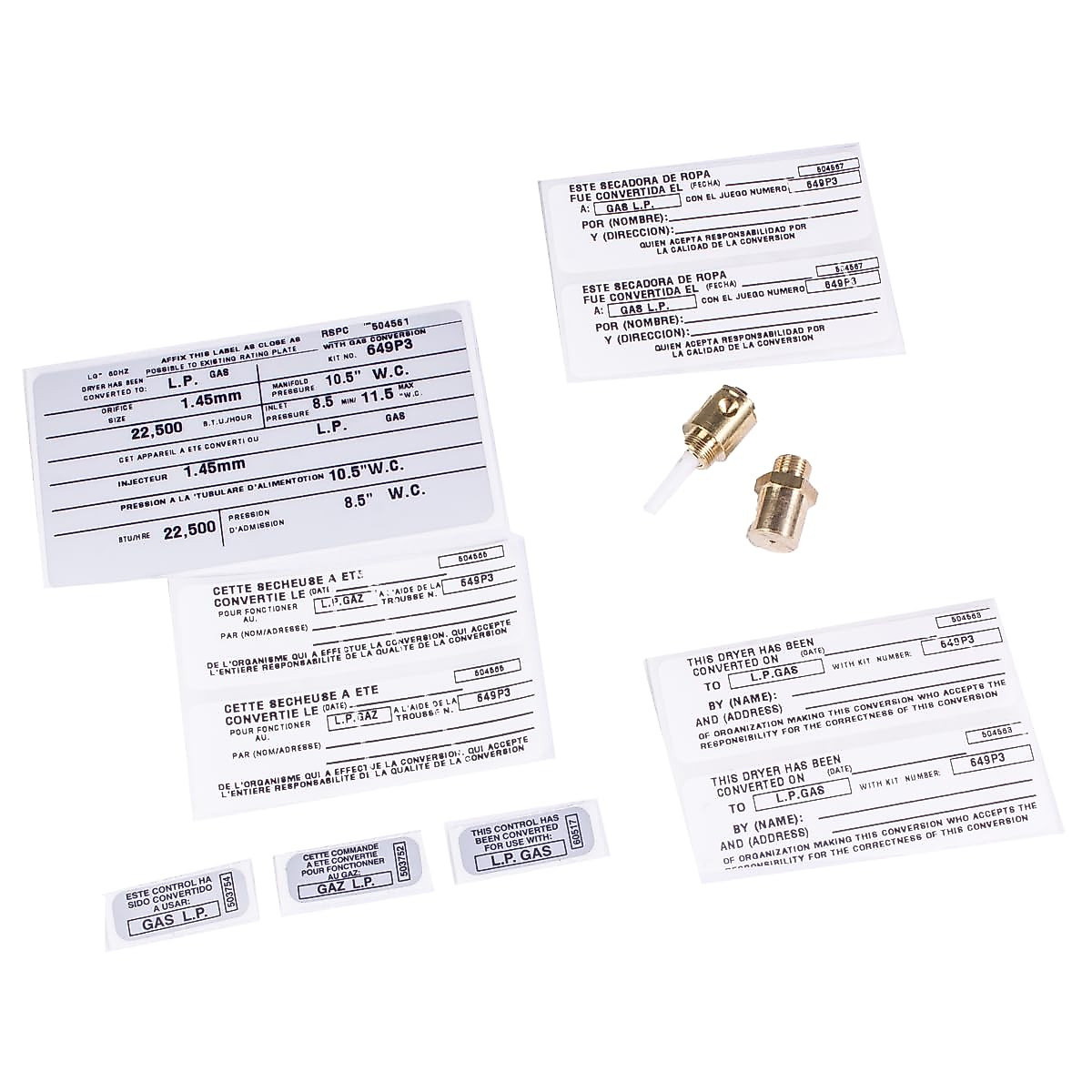 ALLIANCE LAUNDRY SYSTEMS Kit Conversion-Lp (649P3)