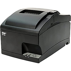 Star Micronics SP742ME Ethernet Monochrome Impact Kitchen Receipt Printer, Recessed Cable Connection, Compatible with Square and Clover, Auto-Cutter, Gray, JTTANDS