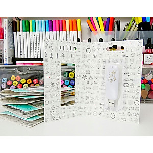 We R Memory Keepers 0633356606888 Drives Foil Quill-Icons and Words (200 Designs), Multicoloured