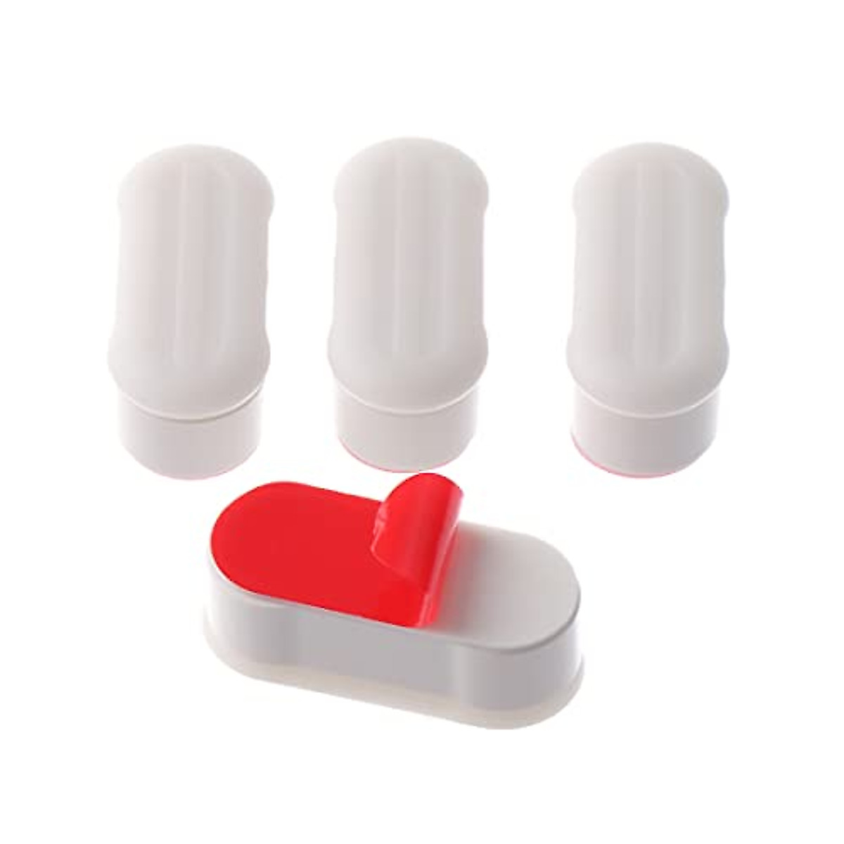 4Pcs Toilet Seat Stabalizer Antislip Gasket Set Bumper Bathroom Products Self-adhesive Increase The Height Toilet Seat Cushioning Pads