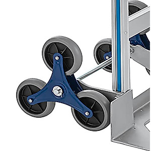 SHZOND Aluminum Hand Truck Stair Climber Hand Trucks 550 LBS Stair Climbing Hand Truck 60 Inch Aluminum Hand Cart Dolly