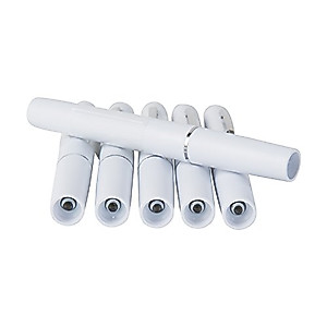 MABIS Reusable Penlights for Medical or Personal Use, White, 6 Count