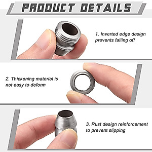 Safety Round Axe Handle Wedges Hammer Splitting Axe Wedge Hand Metal Wedge Round Steel Wedge for Axe Claw Hammer Sledge, Mauls Handle Wedge Kit (21 Pcs,0.31/ 0.39/ 0.43/ 0.51/0.63/0.71/ 0.75 Inch)