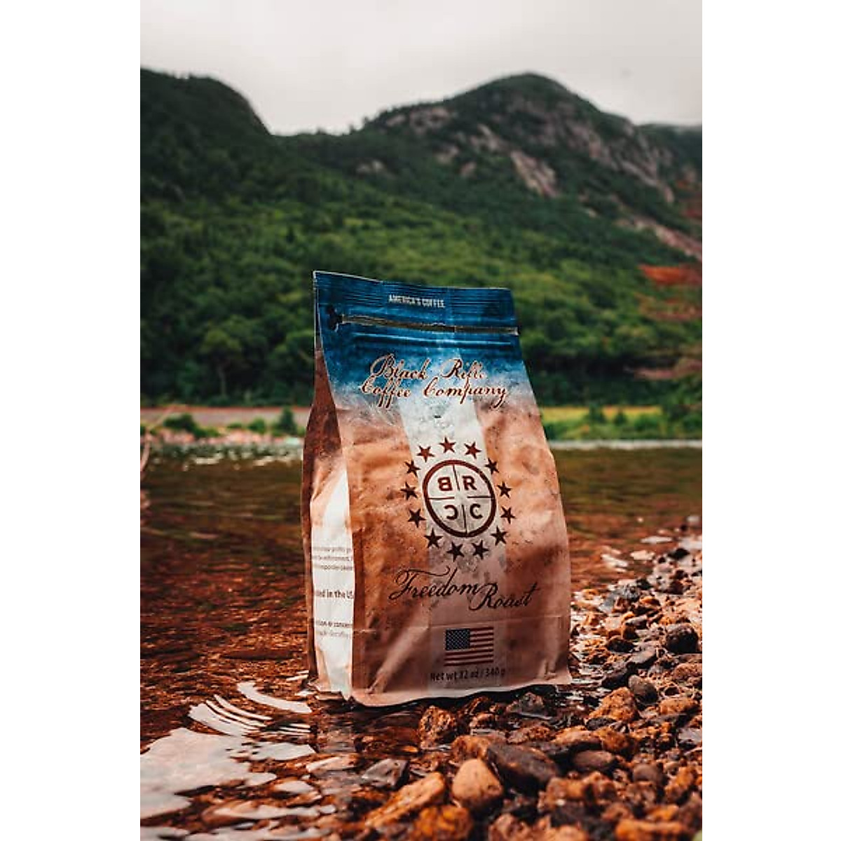 Black Rifle Coffee Company Freedom Roast, Medium Roast Ground Coffee, 12 OZ Bag