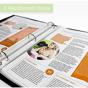 100 Clear Sheet Protectors, 8.5" x 11" Clear Page Protectors for 3 Ring Binder, Plastic Sheet Sleeves, Top Loading Paper Protector with Reinforced Holes, Archival Safe for Documents and Photos