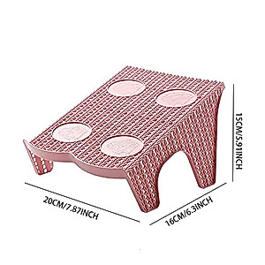 DAMJTLM Plastic Shoe Slots Shoe Rack High Heel Shoe Box Stand Storage Organizer