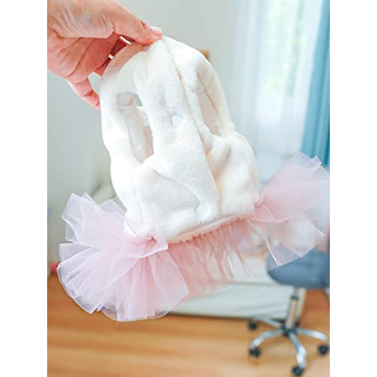 QWINEE 3Pcs Dog Hoodie Cat Apparel Dog Custume Set with Necklace and Sunglasses Pet Clothes for Puppy Small Medium Dogs Cats Soild Red S