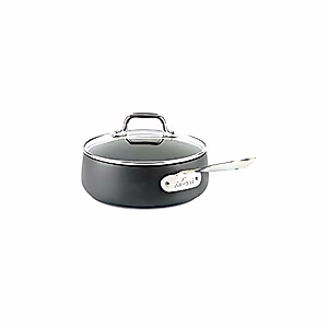 All-Clad Hard Anodized Nonstick Sauce Pan Cookware, 2.5-Quart, Black