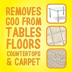 Goo Gone Clean Up Wipes Adhesive Remover - 24 Count - Removes Adhesive Residue Labels Stickers Crayon Tree Sap Gum Masking Tape Glue and More