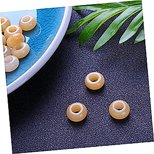 Gemstone Bracelet 20pcs Agate Jewelry Necklace Beads Loose Chakra Beads Gemstone Donut Beads Natural Beads Beading Kits Jewelry Beads DIY Beads Beaded Semi-precious Stones