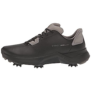 ECCO Men's Biom G5 Gore-TEX Waterproof Golf Shoe, Black/Steel, 13-13.5