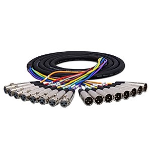 Hosa XLR803 Balanced Snake XLR to XLR Cable - (9.75 Feet)