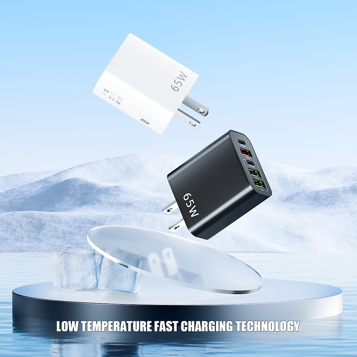 65W 5-Port USB C Wall Charger for Fast Charging