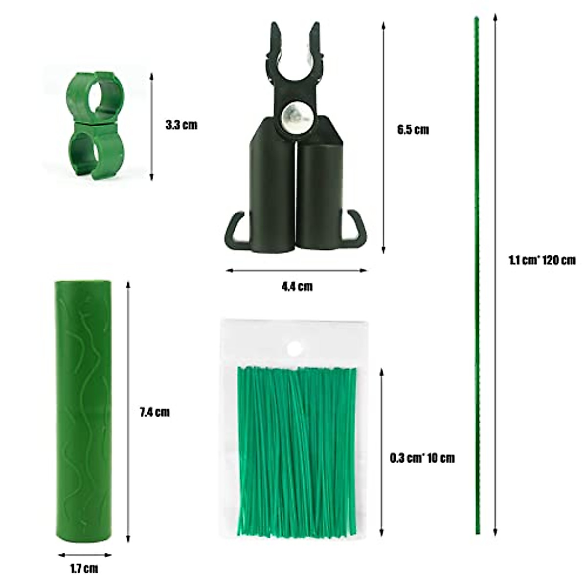 Orgrimmar 26 PCS 48" Garden Support Stakes Plastic Coated Deformable Climbing Plant Trellis Plant Climbing Frame for Tomato Cucumber Eggplant Vine Vegetable (48 Inch)